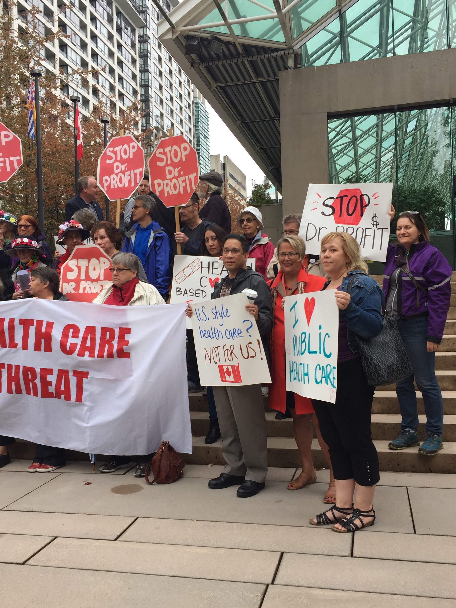 Rally against health care privatization