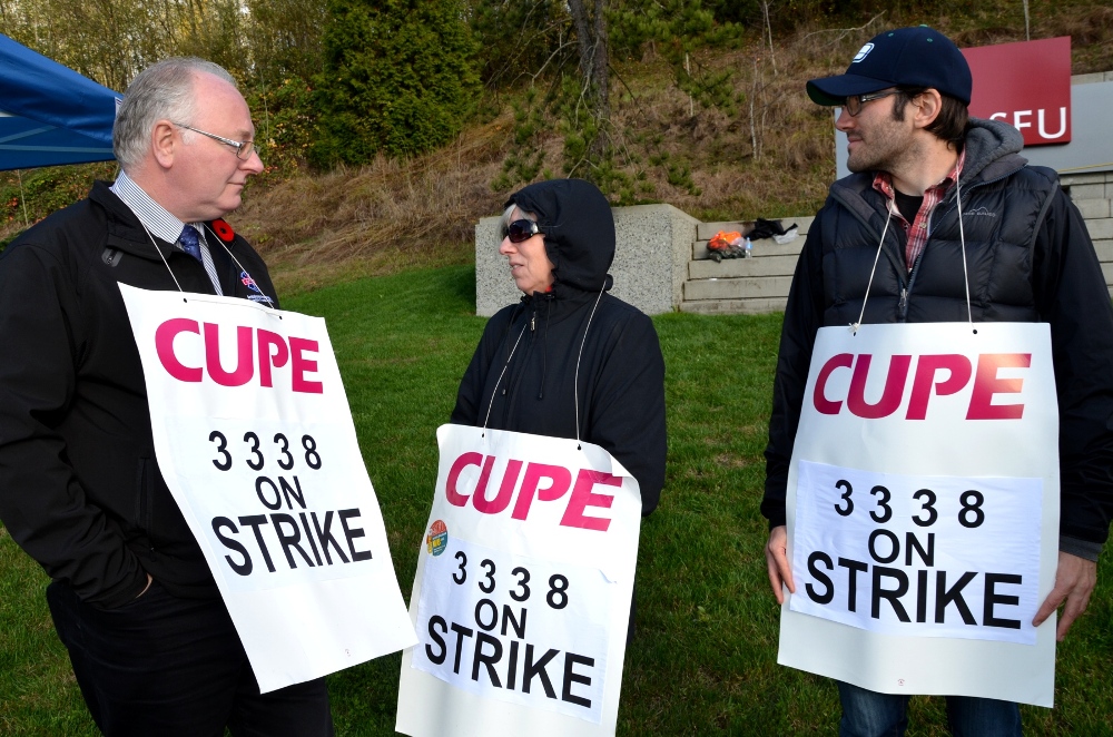 SFU 24 hour strike - Paul Moist visit Nov 7 2012