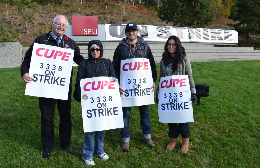 SFU 24 hour strike - Paul Moist visit Nov 7 2012