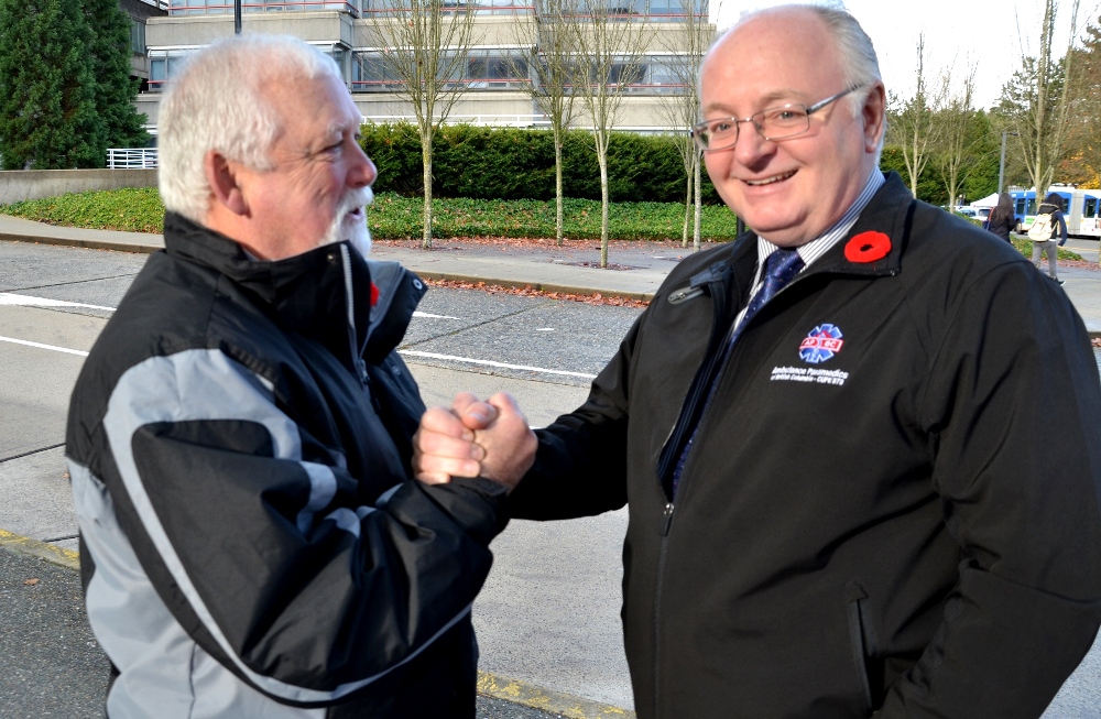 SFU 24 hour strike - Paul Moist visit Nov 7 2012