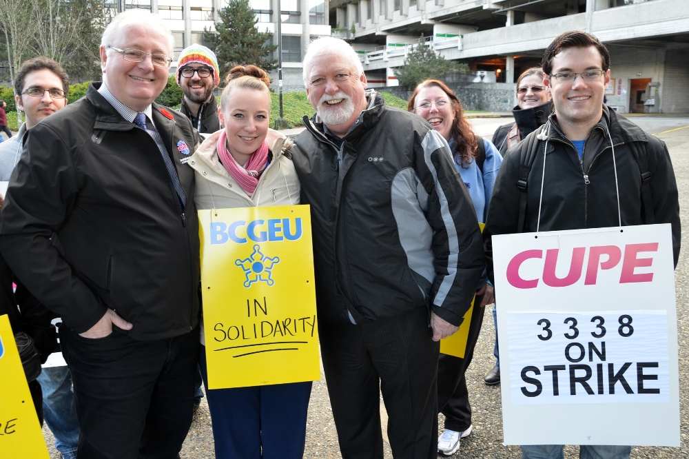 SFU 24 hour strike - Paul Moist visit Nov 7 2012