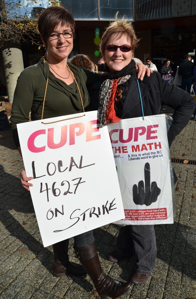 SFU 24 hour strike - Paul Moist visit Nov 7 2012